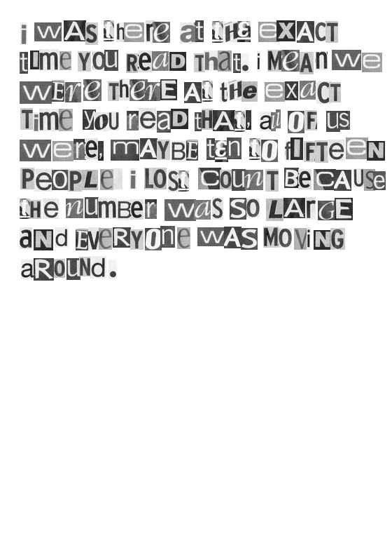 We have your ransom note! If you ever want to see your ransom note ...